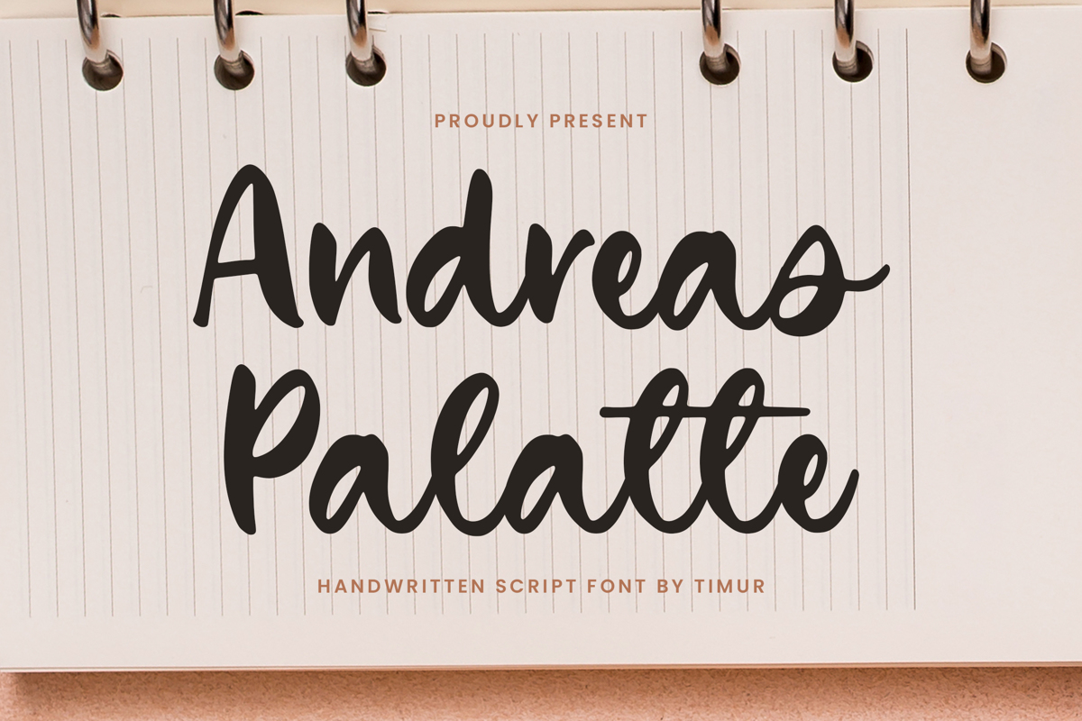 Andreas Palatte Font - Free Download