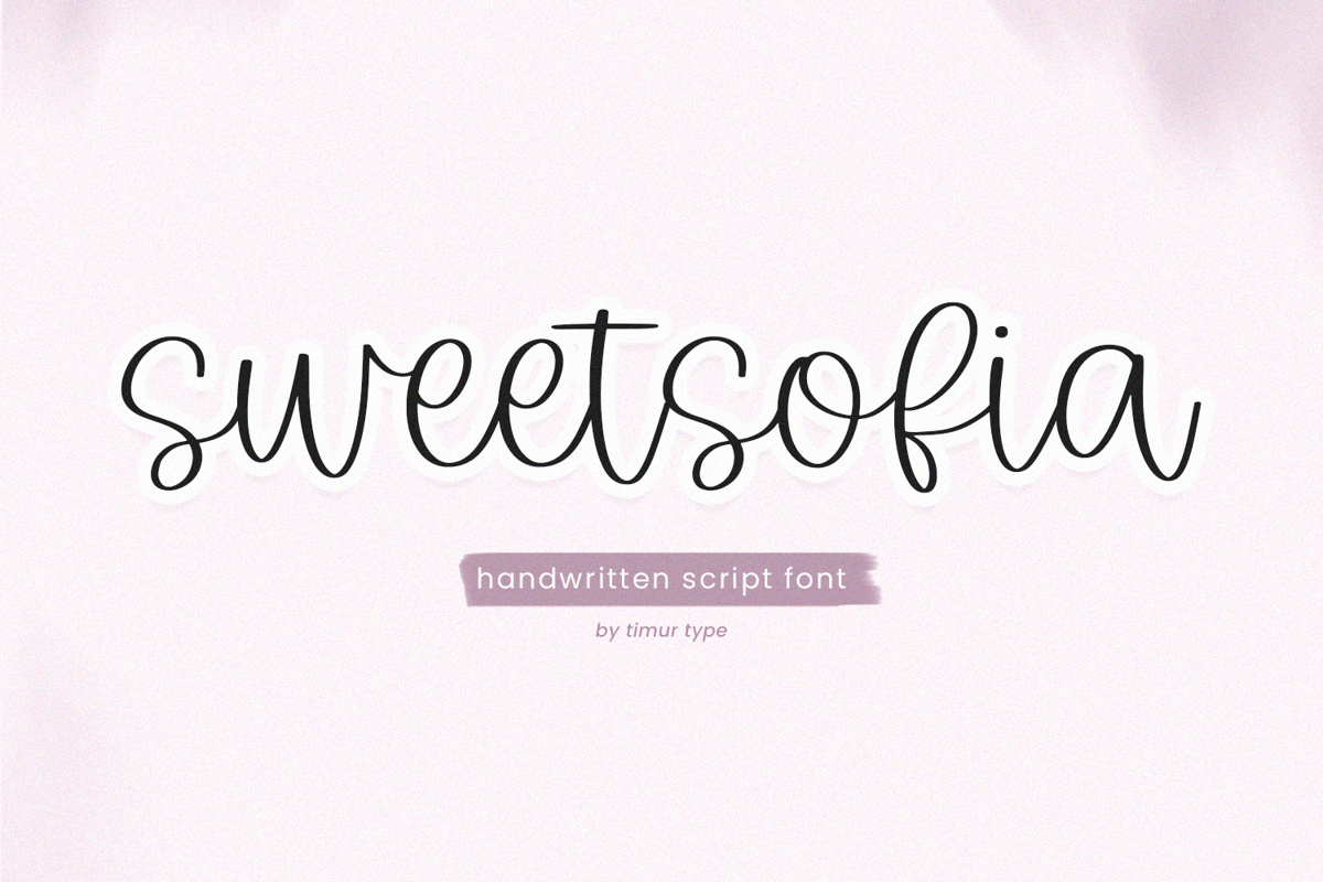Sweetsofia Font | Timur type | FontSpace