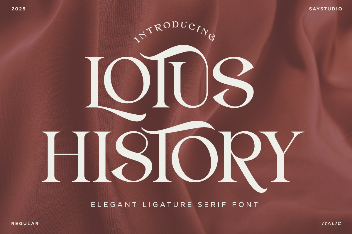 Lotus History DEMO Font - Free Download
