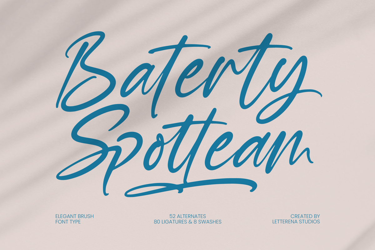 Baterty Spotteam VERSION Font - Free Download