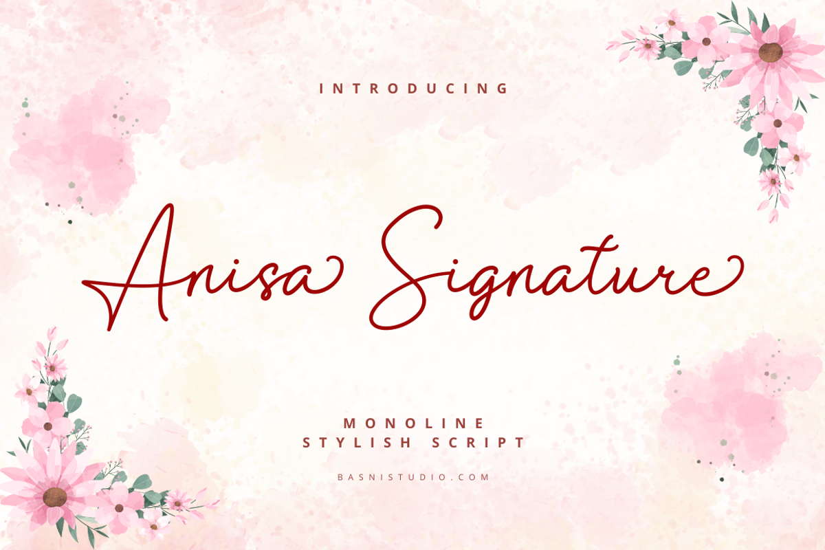 Anisa Signature Font | Basnistudio | FontSpace