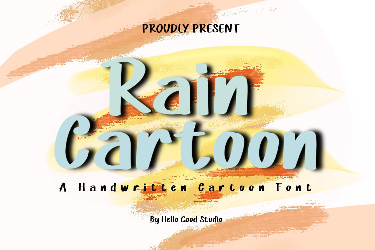 Rain Cartoon Font - Free Download