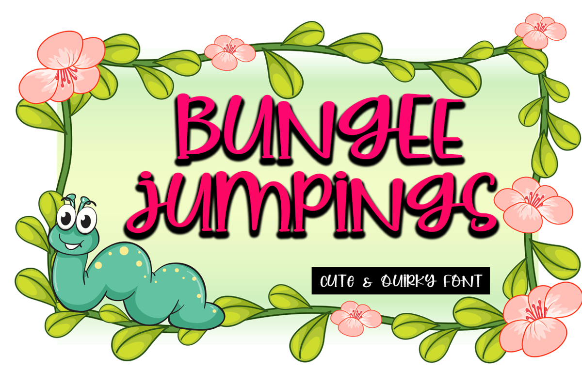 Bungee Jumpings Font | Supersemar Letter | FontSpace