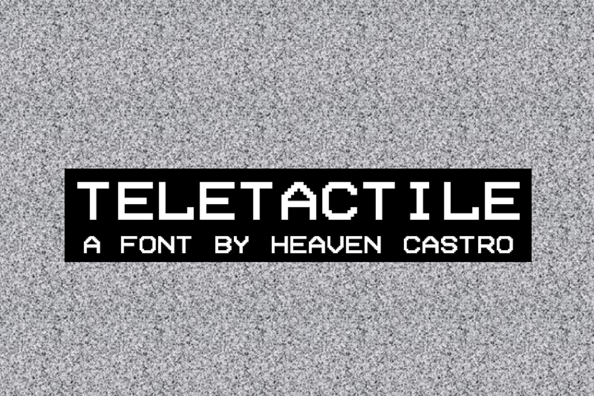 Teletactile Font | heaven castro | FontSpace