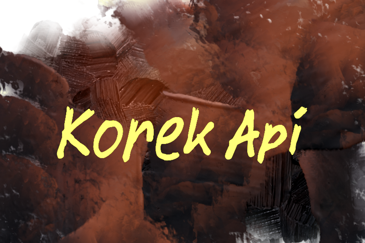 K Korek Api Font | wepfont | FontSpace