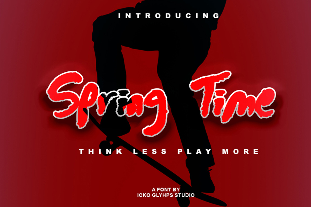 Spring Time Font | ickoglyphsstudio | FontSpace