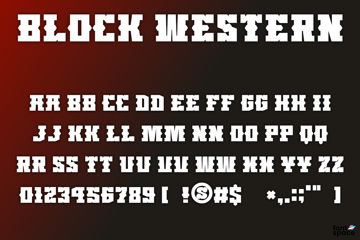 Block Western Font - Free Download