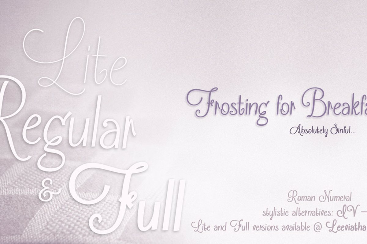 Frosting for Breakfast Font - Free Download