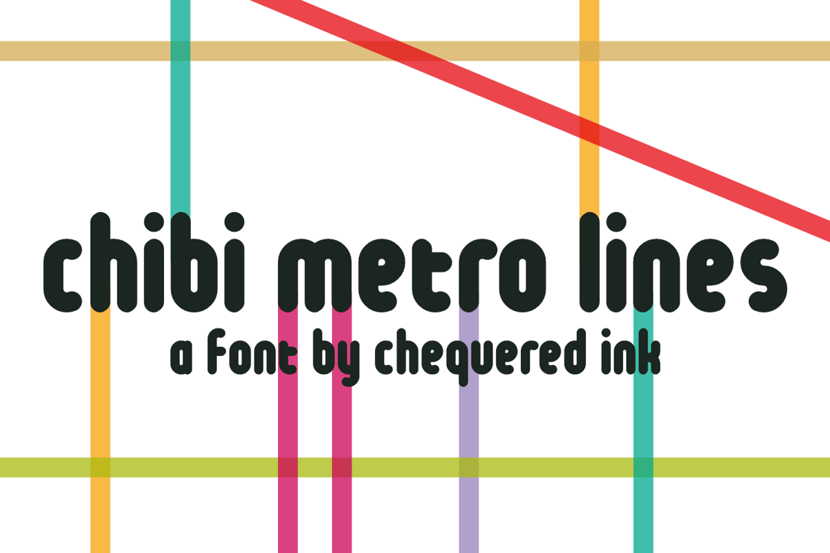 Chibi Metro Lines Font | Chequered Ink | FontSpace