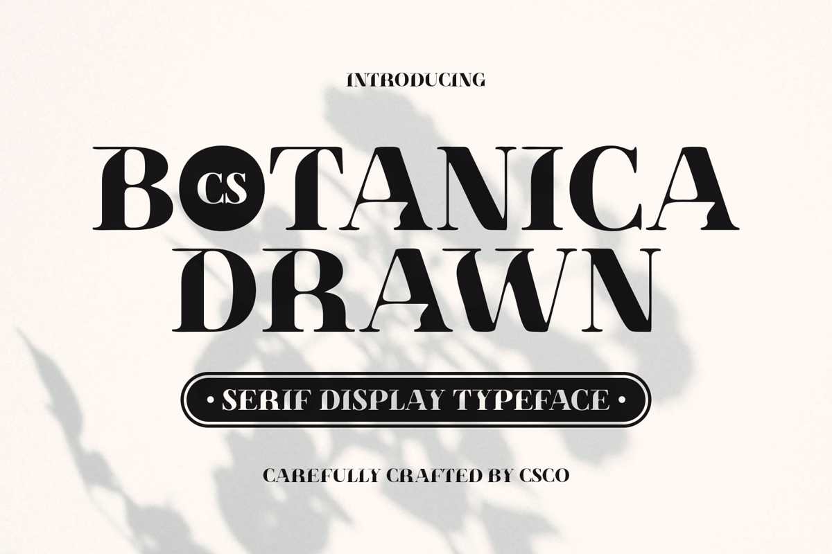 CS Botanica Drawn Font | craftsupplyco | FontSpace