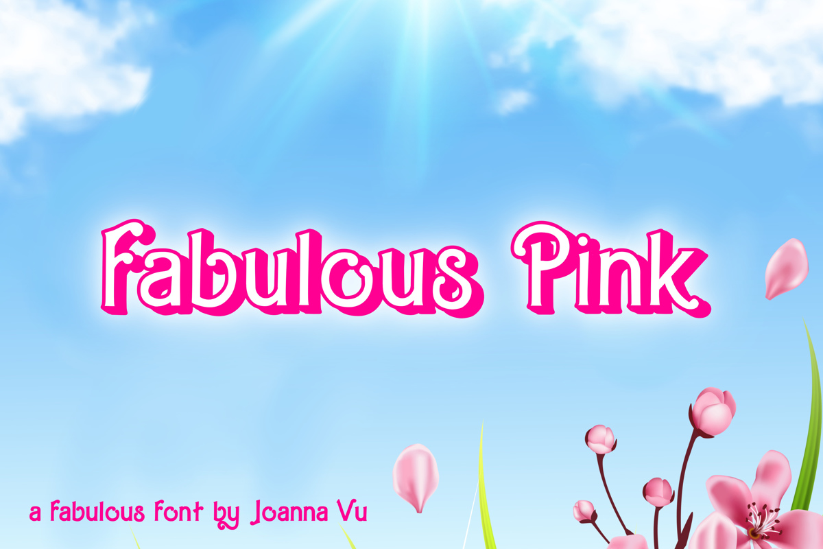 Fabulous pink Font - Free Download