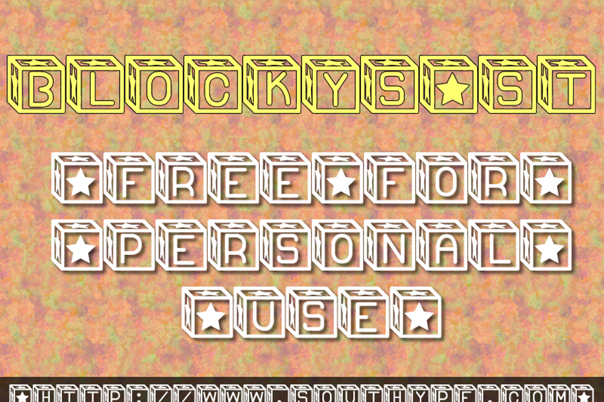 Blockys St Font - Free Download
