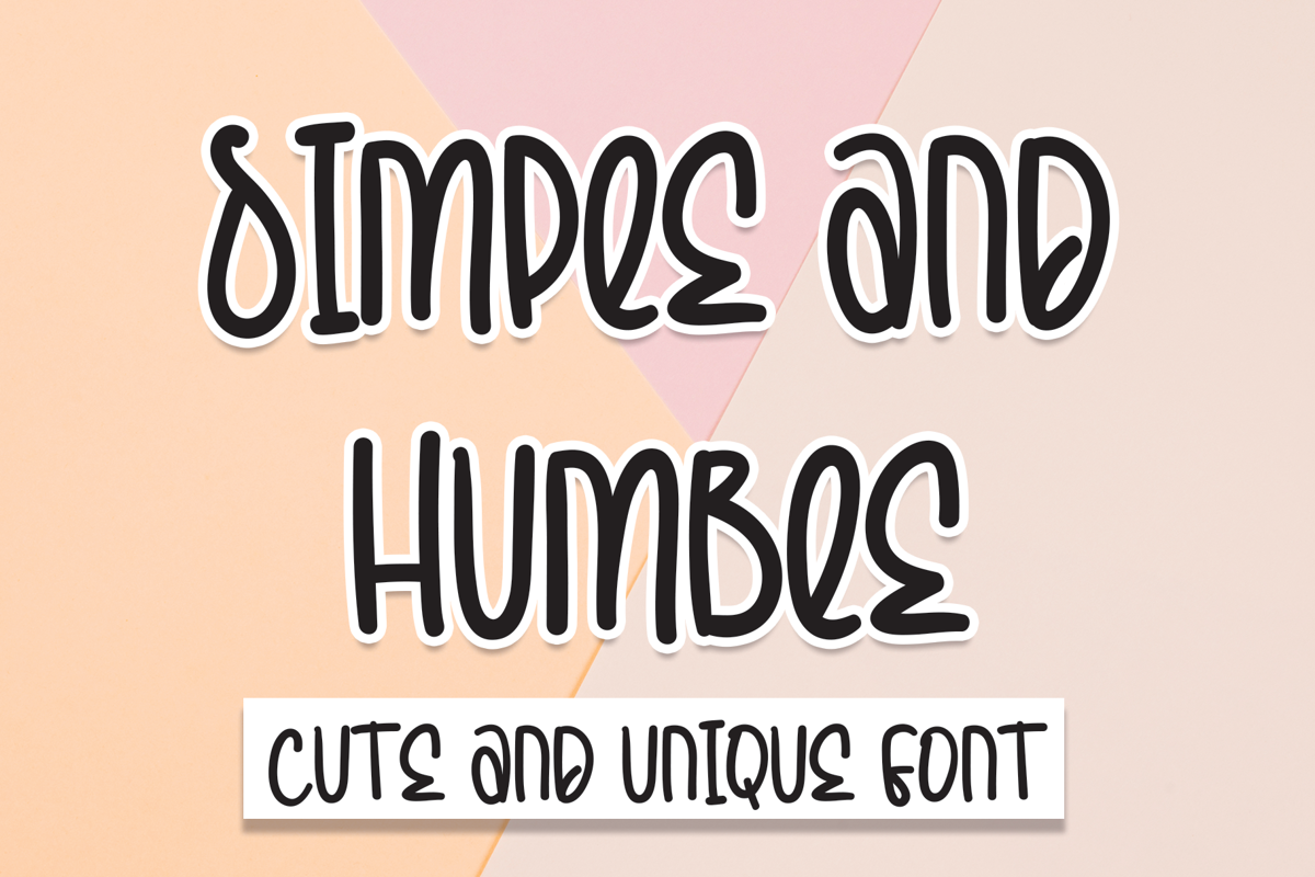 Simple And Humble Font | scratchones_creative | FontSpace