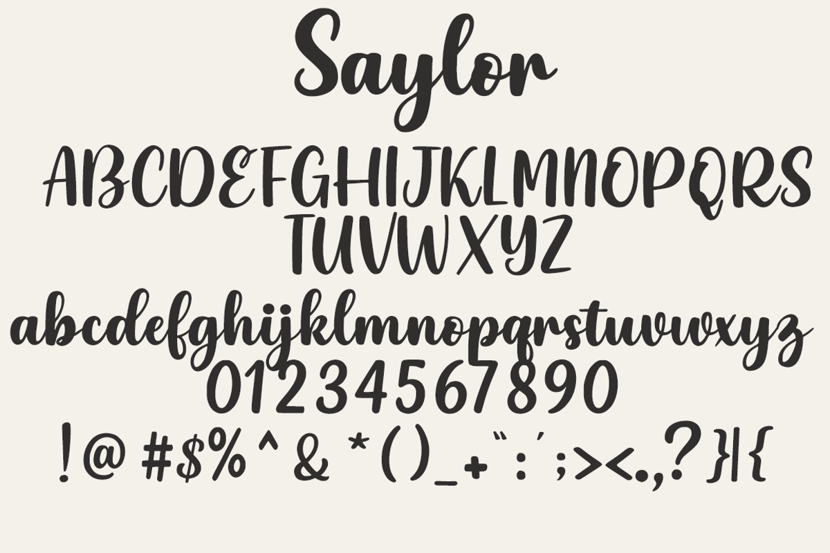 Saylor Font - Free Download