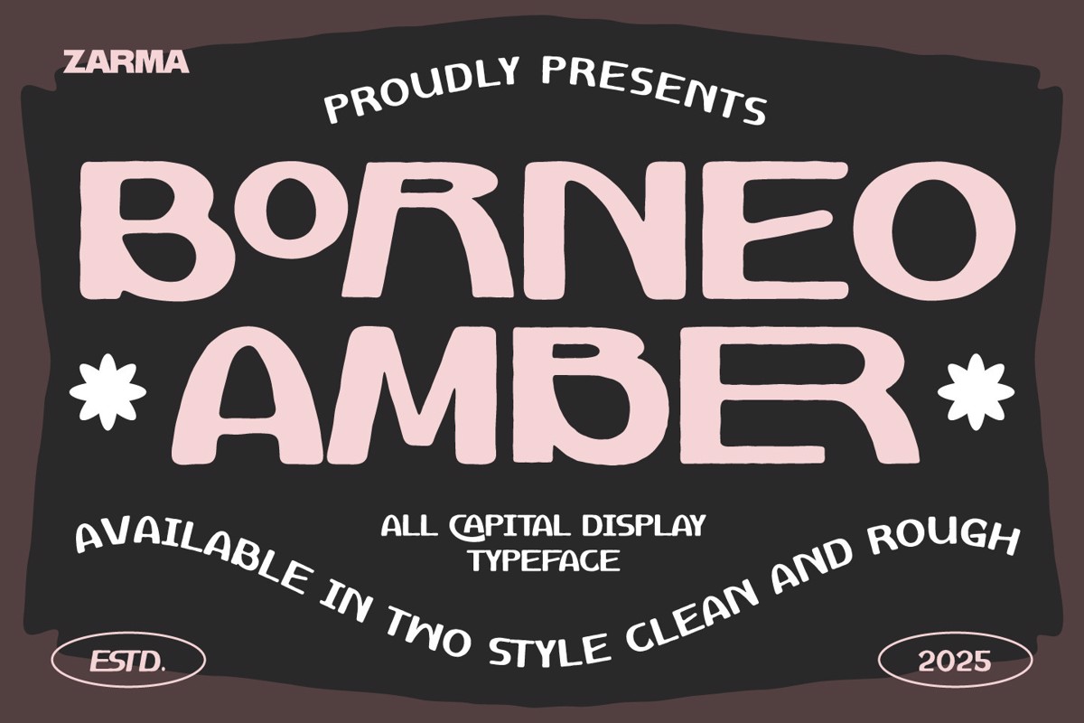 Borneo Amber Rough Font - Free Download