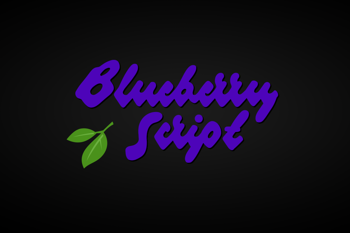 Blueberry Script Font - Free Download