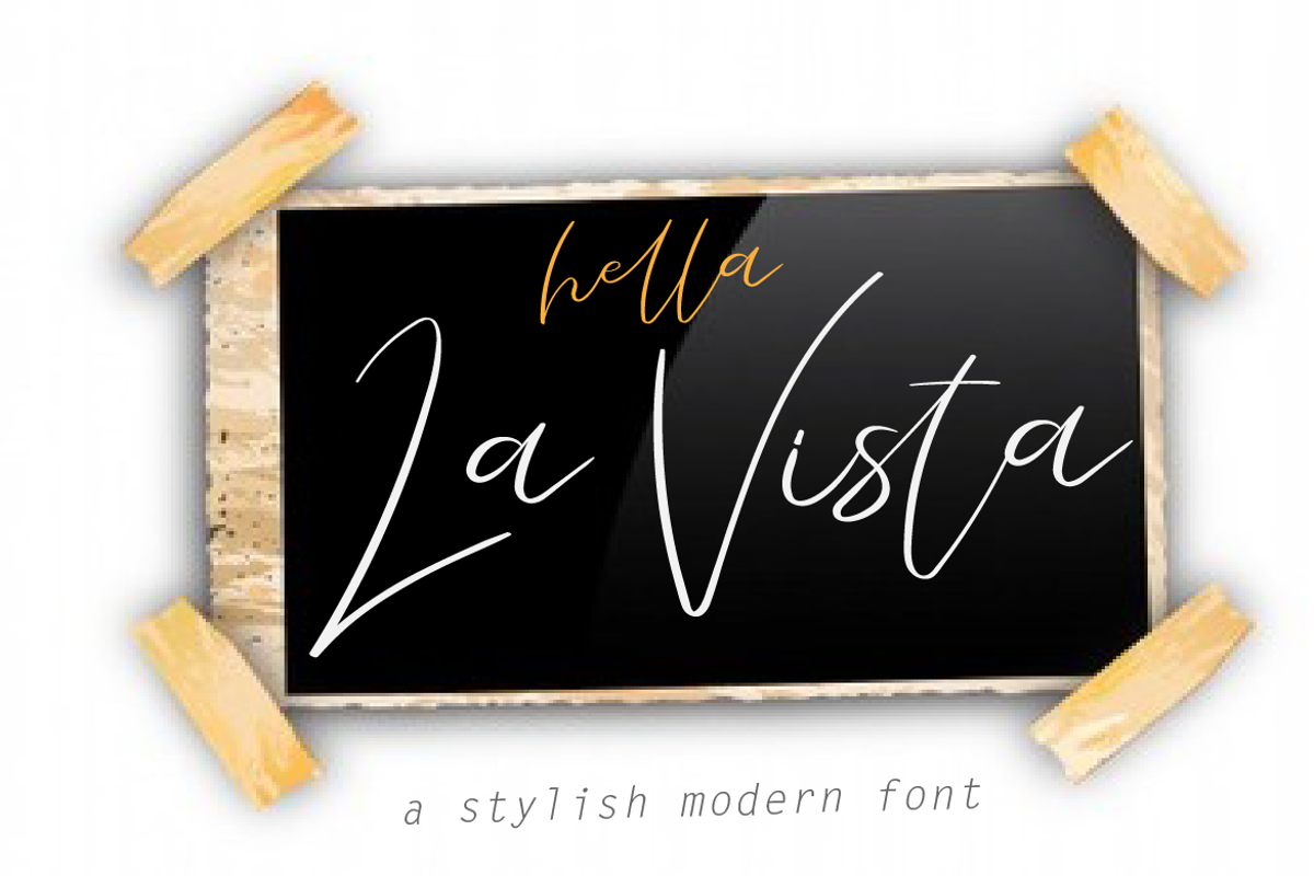 La Vista Font | aminmario | FontSpace