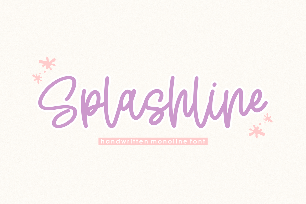 Splashline Font | qwrtype_foundry | FontSpace