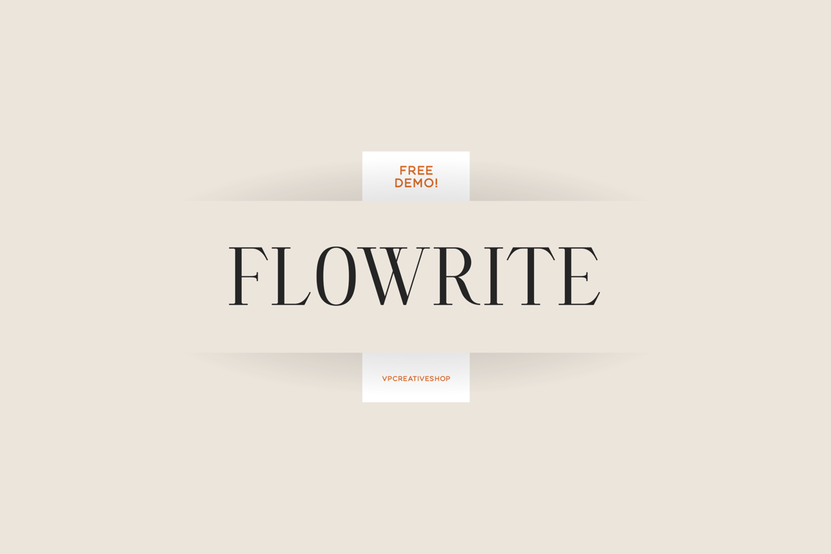 Flowrite Font | VPcreativeshop | FontSpace