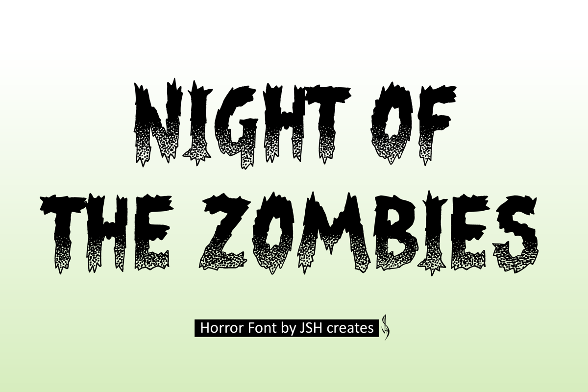 Night of the Zombies Font - Free Download