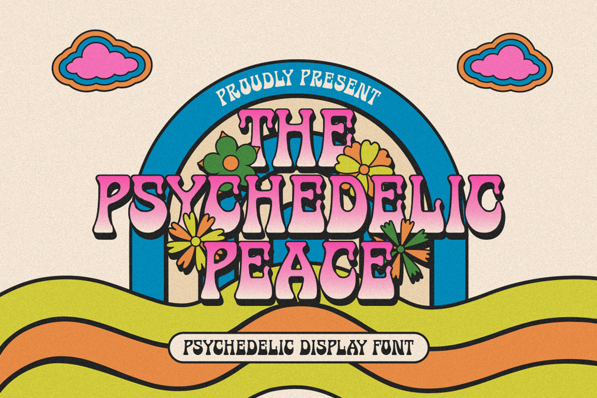 The Psychedelic Peace Font - Free Download