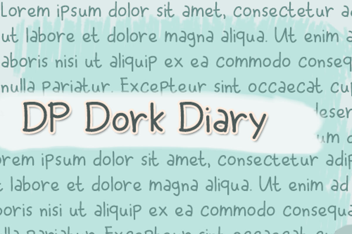DPDorkDiary Font - Free Download