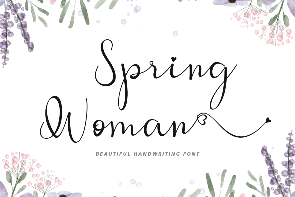 Spring Woman Font | Yoga Letter | FontSpace