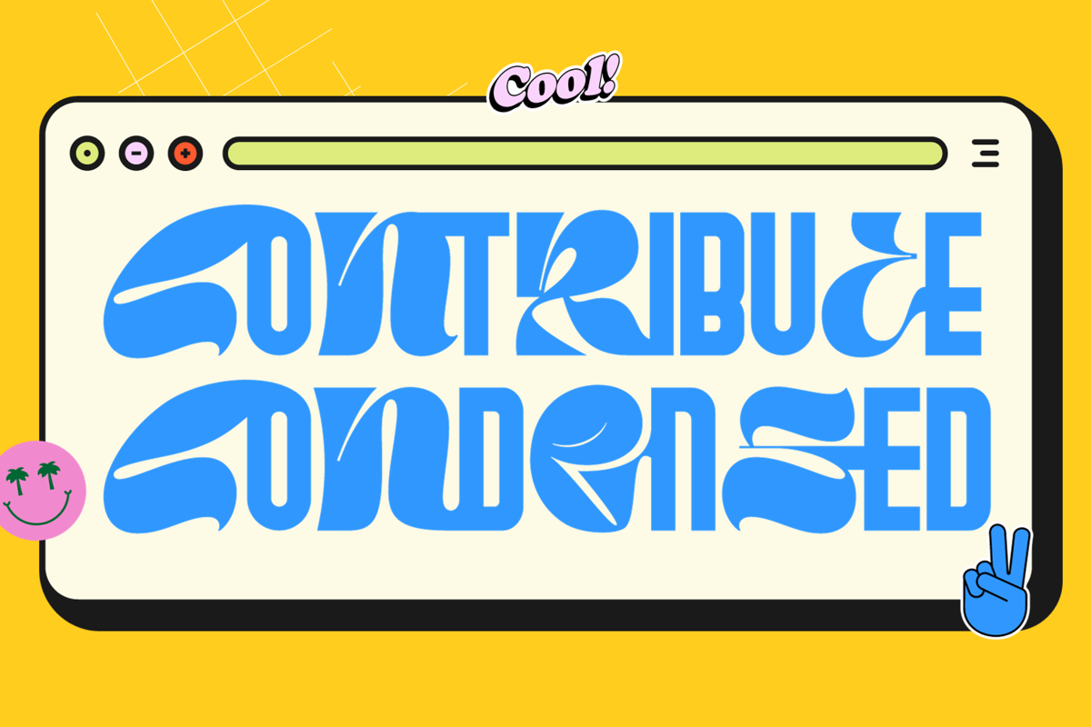 Contribute Condensed Font | 177Studio | FontSpace