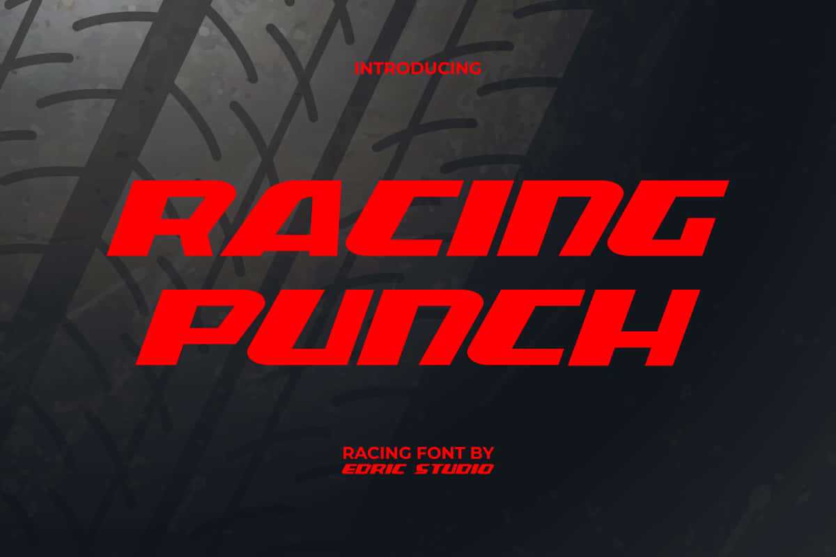 Racing Punch Font | Edric Studio | FontSpace