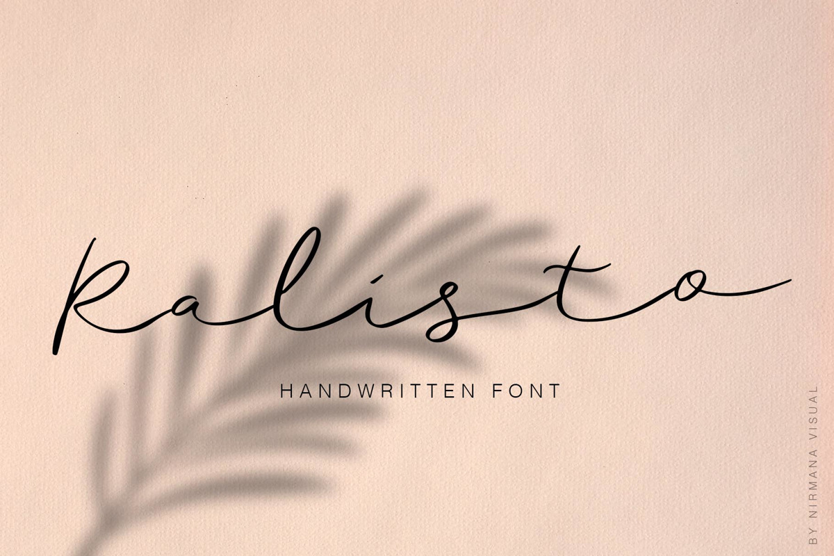 Ralisto Font | Nirmana Visual | FontSpace