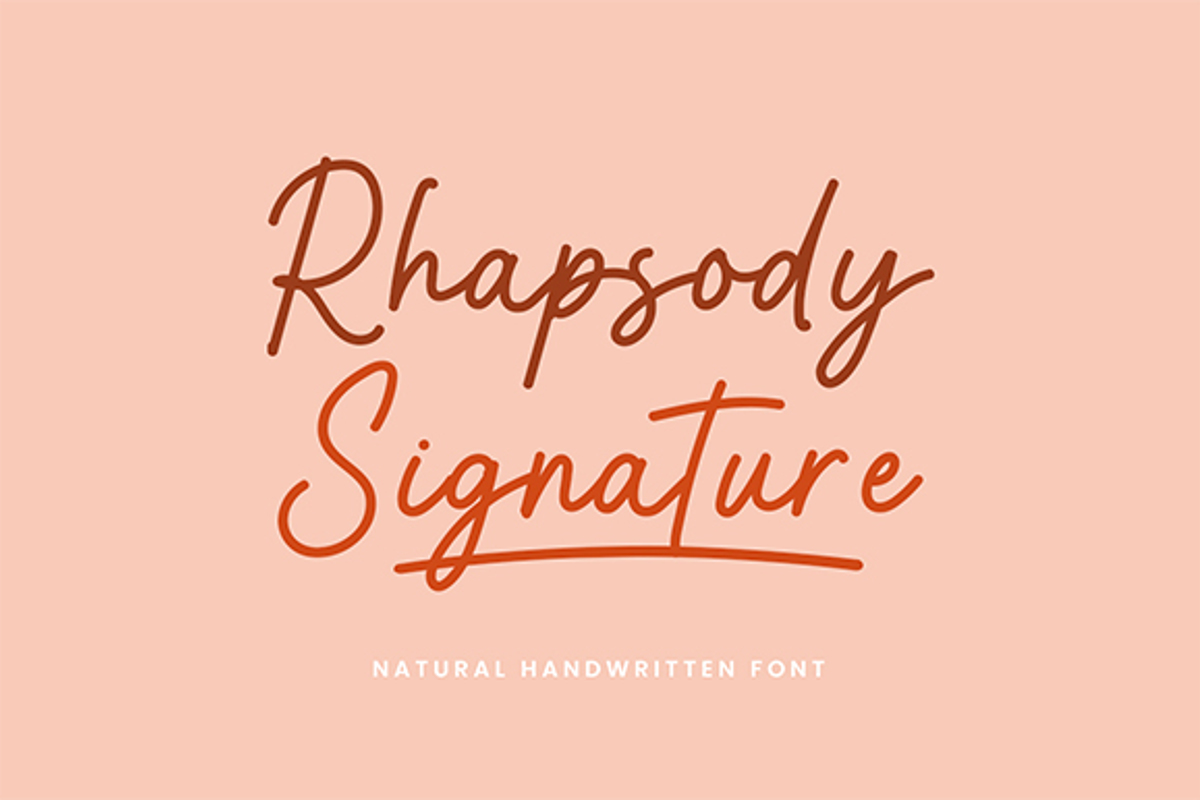 Rhapsody Signature Font | Bluestype Studio | FontSpace