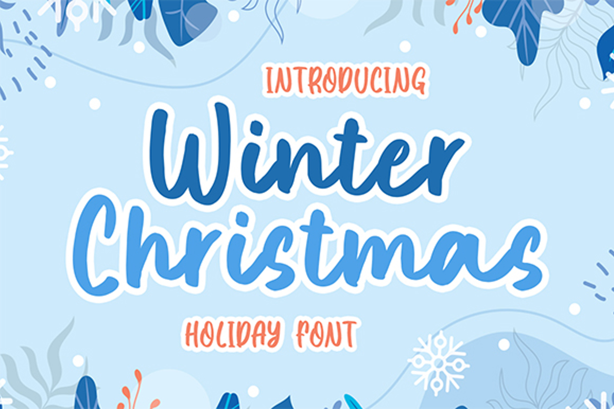 Winter Christmas Font | Bluestype Studio | FontSpace