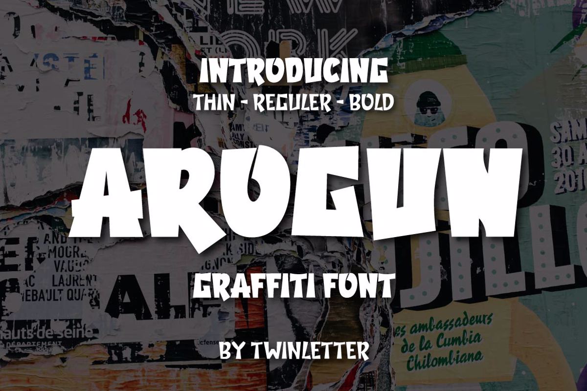 Arogun Font | twinletter | FontSpace