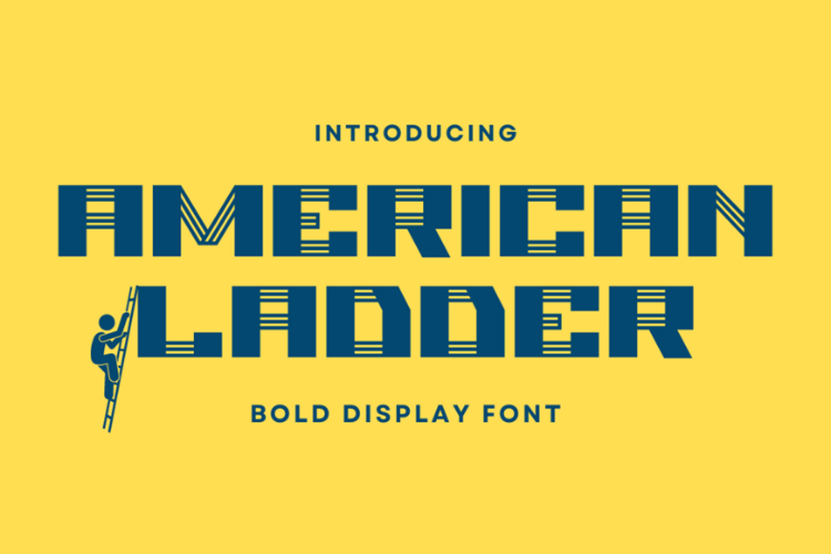 American Ladder Font | Sronstudio | FontSpace