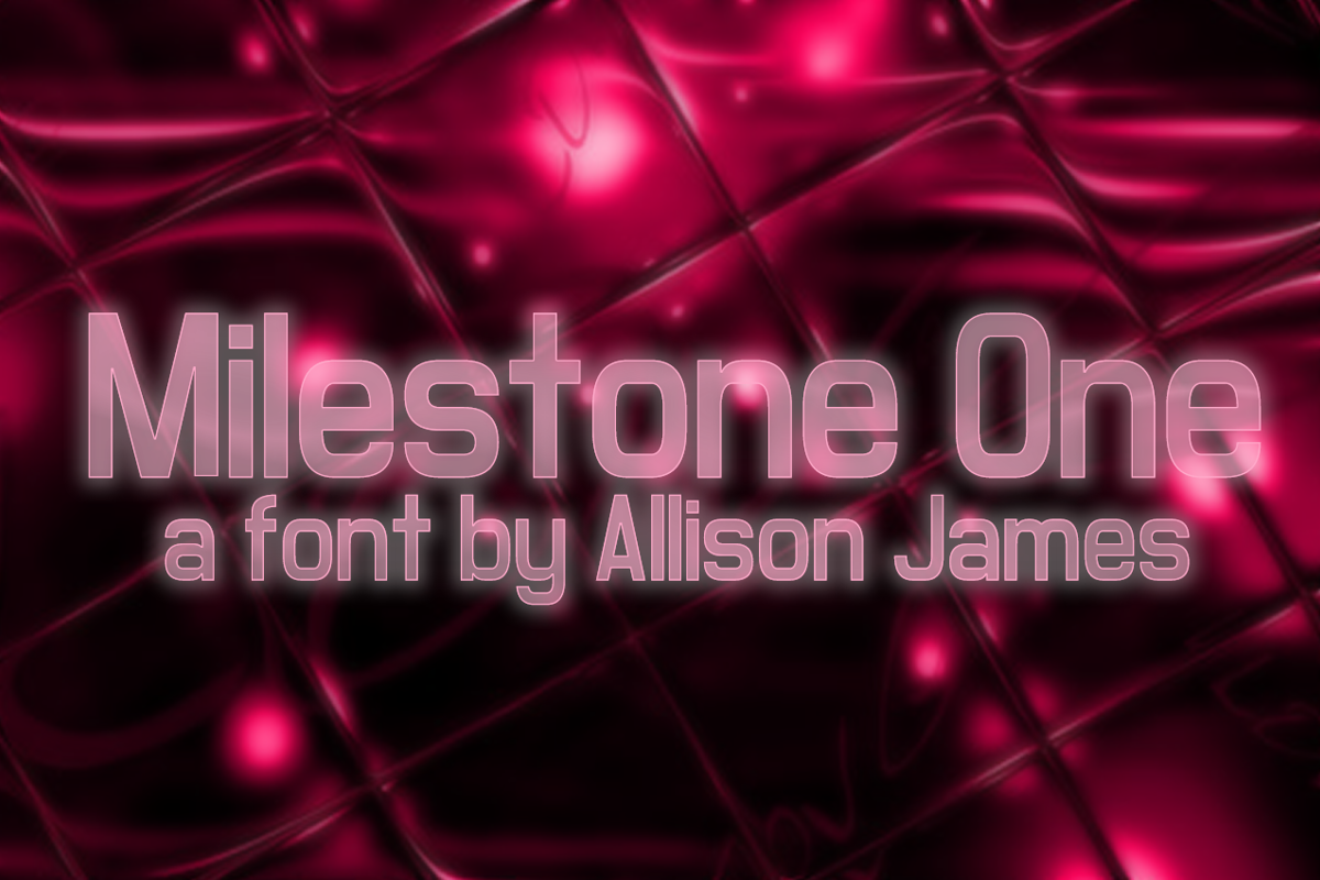 Milestone One Font | Chequered Ink | FontSpace