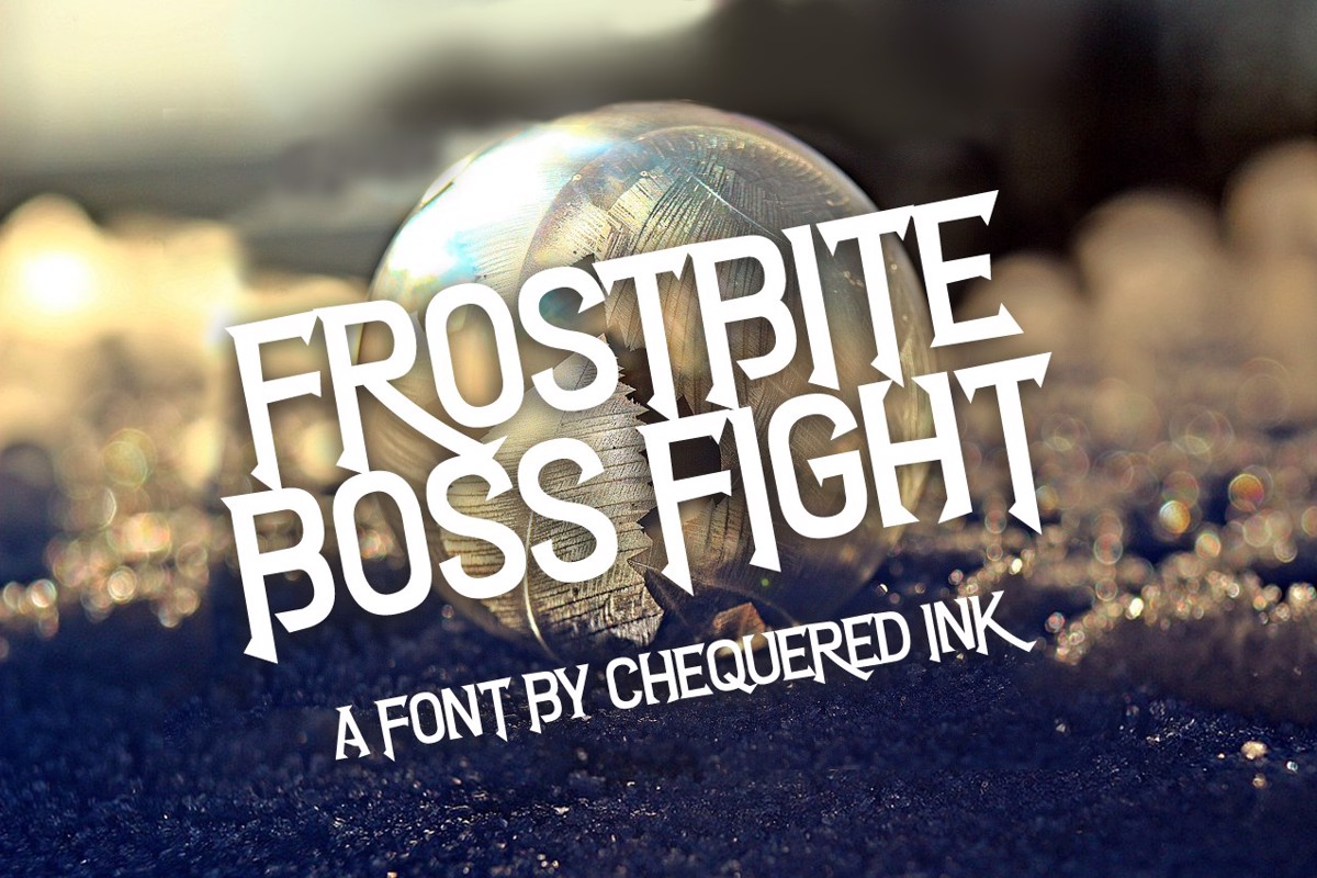 Frostbite Boss Fight Font | Chequered Ink | FontSpace