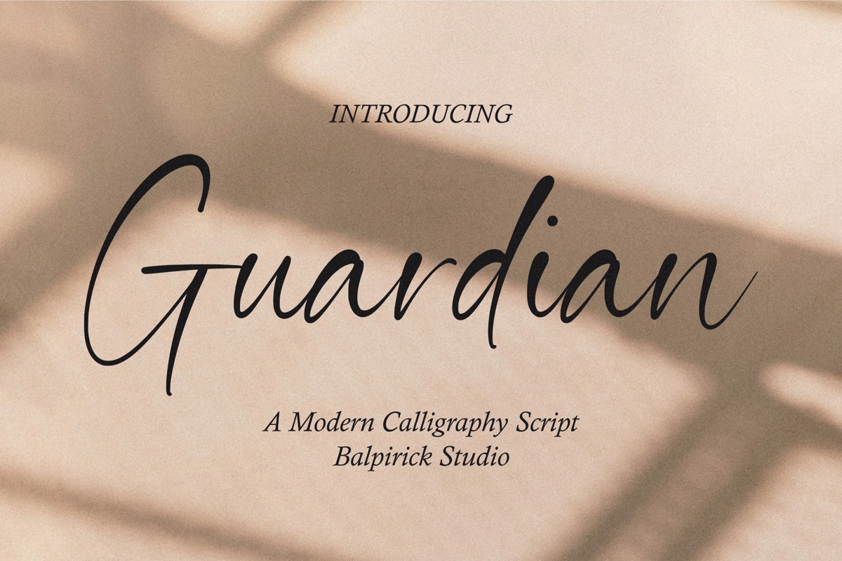 Guardian Font - Free Download