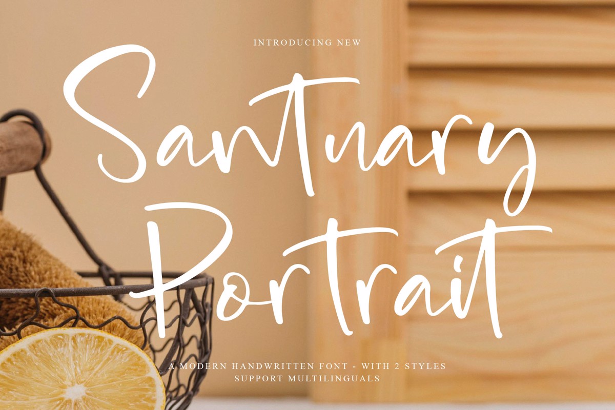 Santuary Portrait Font - Free Download