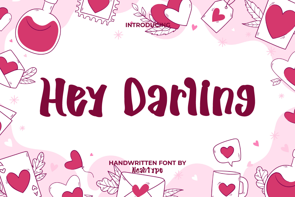 Hey Darling Font | noahtype | FontSpace