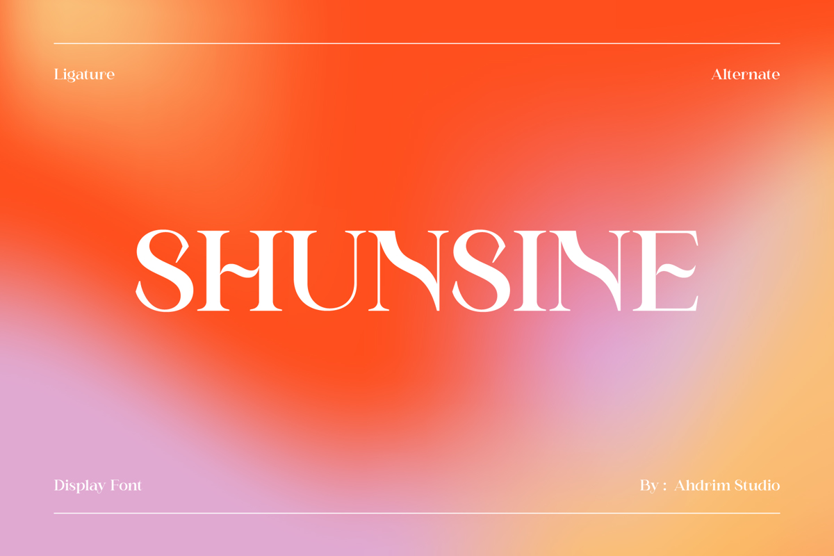 Shunsine Font - Free Download