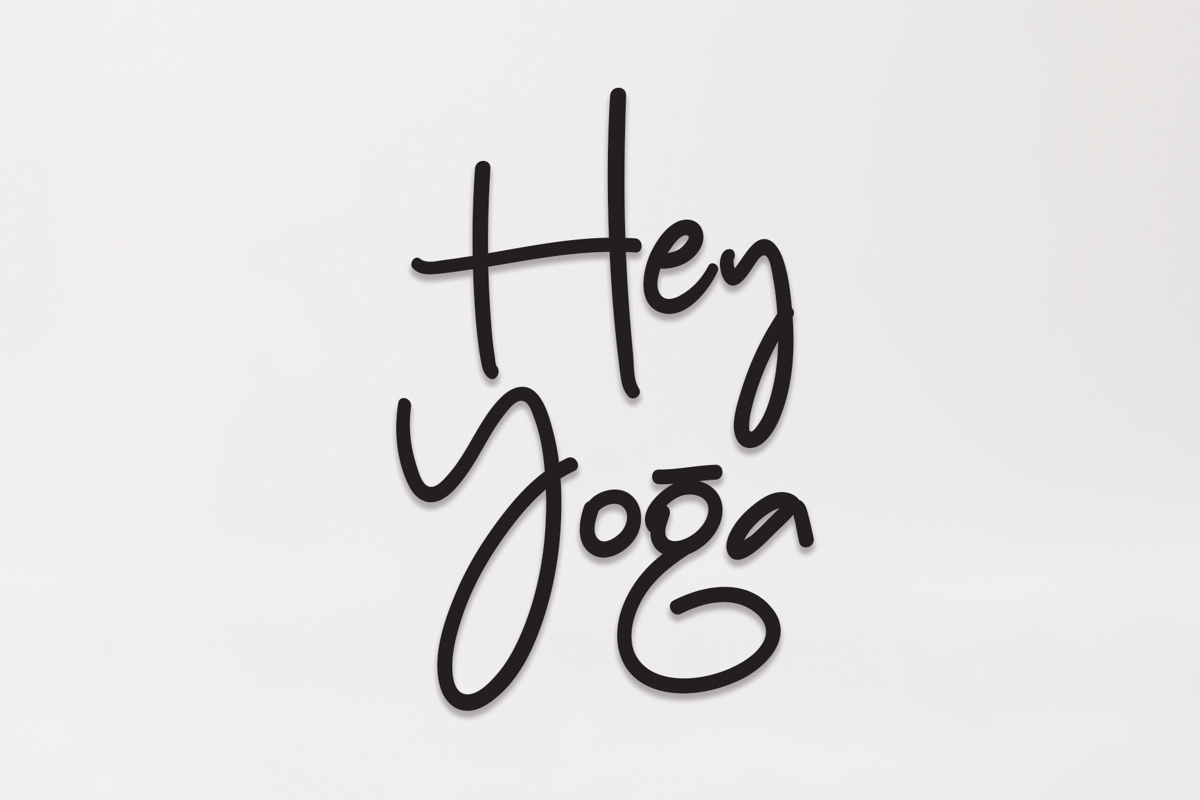 Hey Yoga Font | scratchones_creative | FontSpace