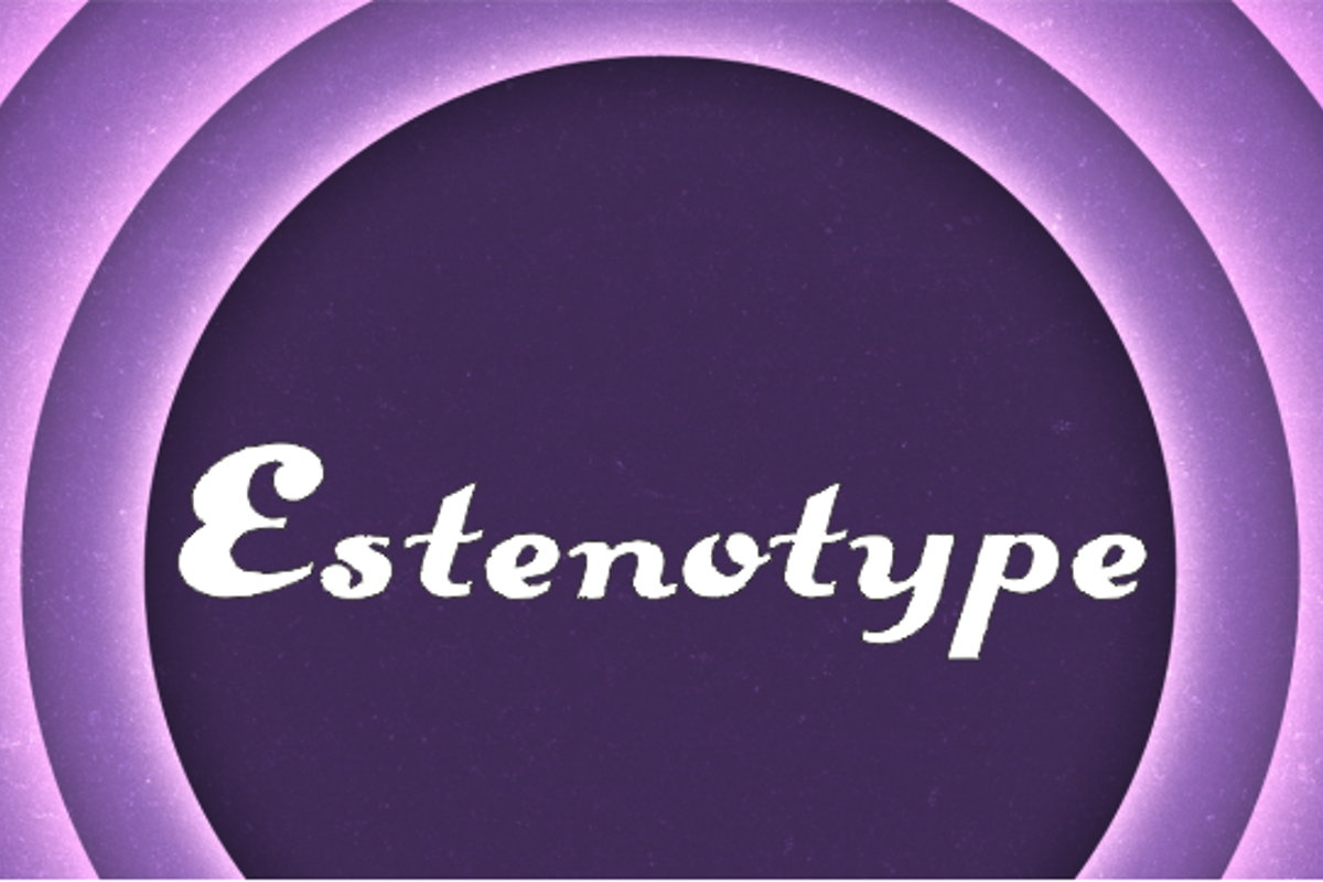Estenotype Font | Intellecta Design | FontSpace