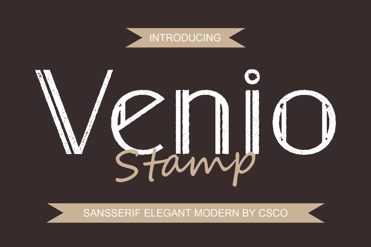 Venio Stamp Font - Free Download