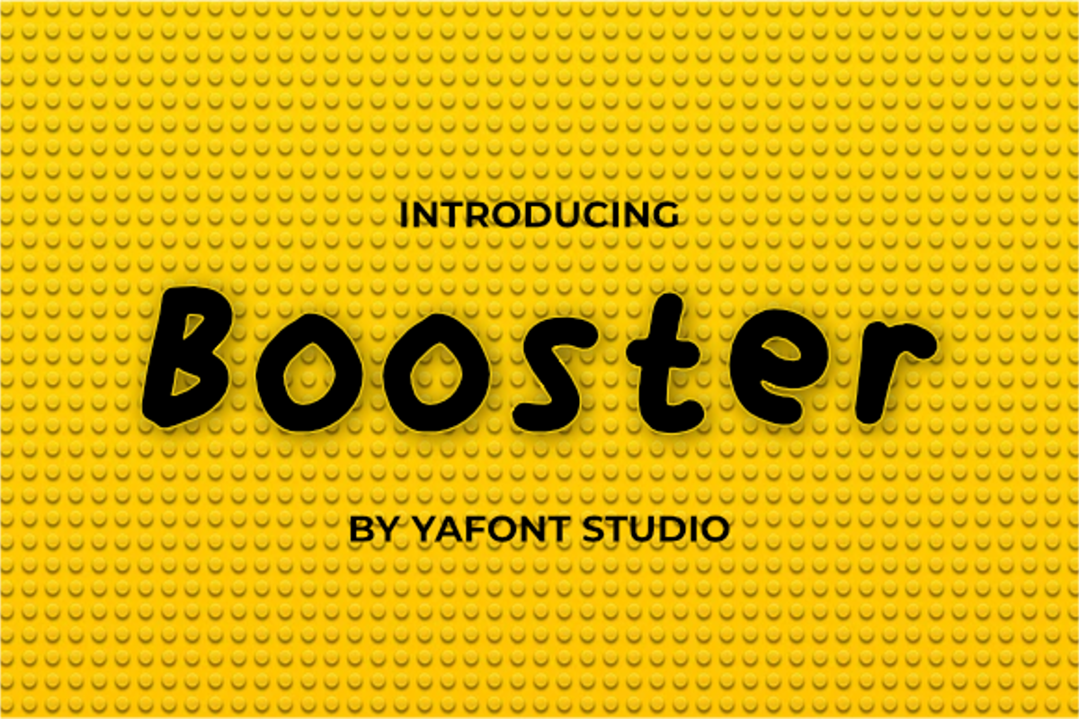 Booster Font - Free Download