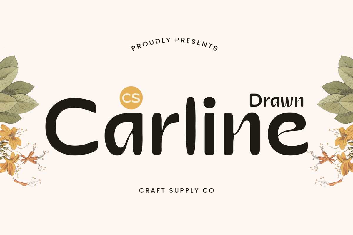 CS Carline Drawn Font | craftsupplyco | FontSpace