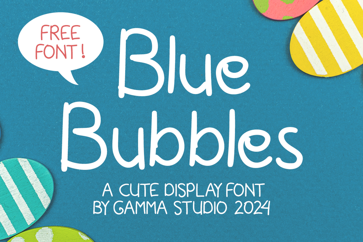 Blue Bubbles Font - Free Download