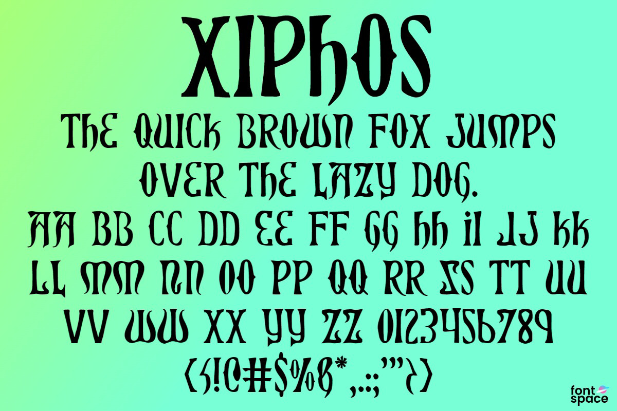 Xiphos Font - Free Download
