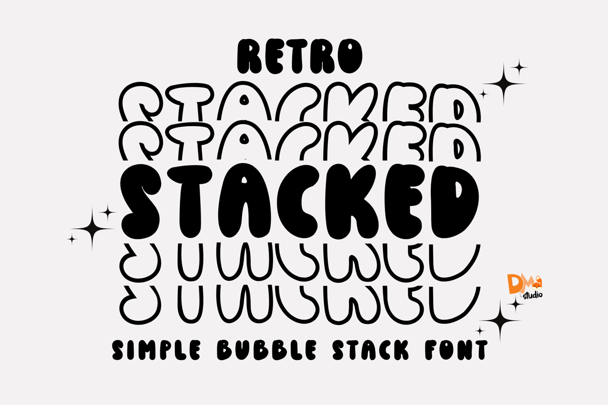 Retro Stacked Font - Free Download