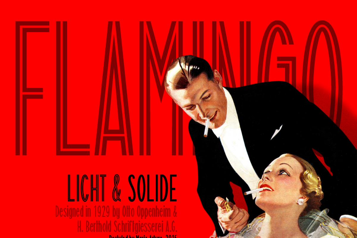 Flamingo Font | Mario Arturo | FontSpace