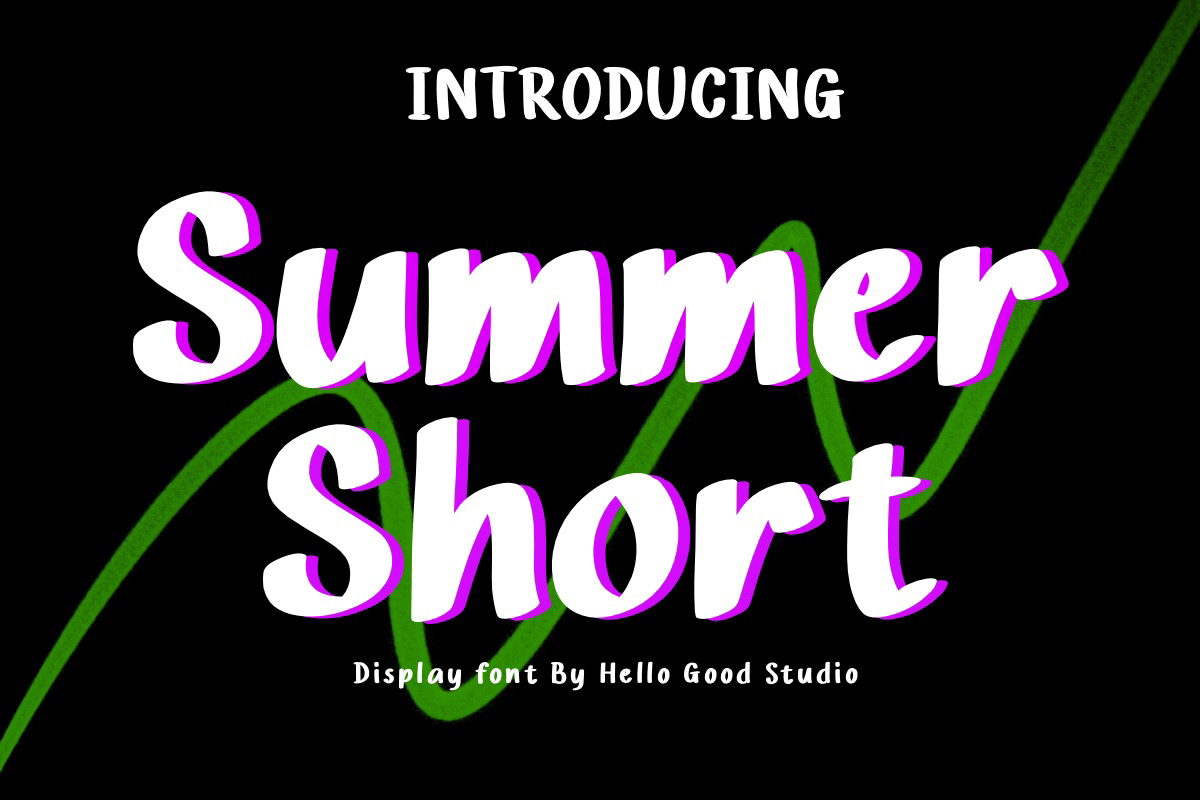Summer Short Font | Studio Hello Good | FontSpace